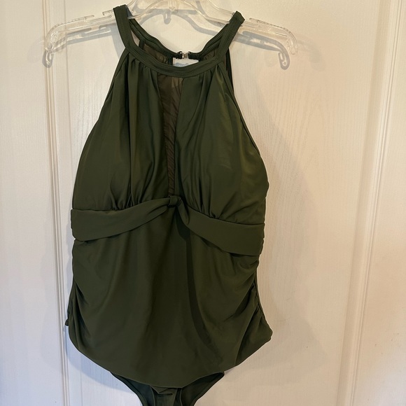 tempt me | Swim | Womens One Piece Halter Mesh High Neck Bathing Suit ...